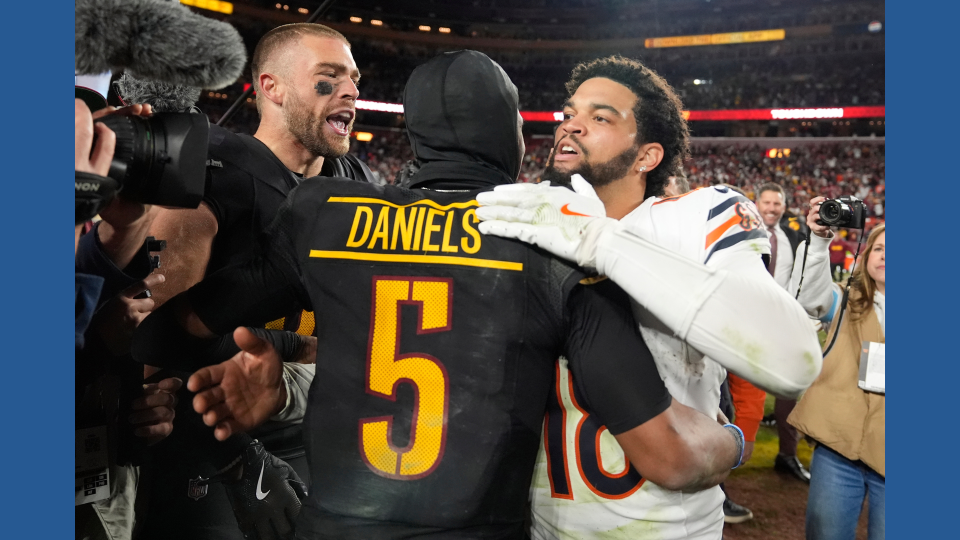 Jayden Daniels and Caleb Williams match up again 1 year after Hail Mary decided Bears-Commanders ...