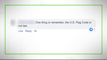 VERIFY: How the U.S. Flag Code is federal law without being enforced ...