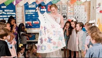 Teacher takes adorable wedding photos with kindergarteners | wusa9.com
