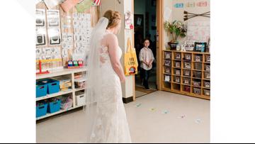 Teacher takes adorable wedding photos with kindergarteners | wusa9.com