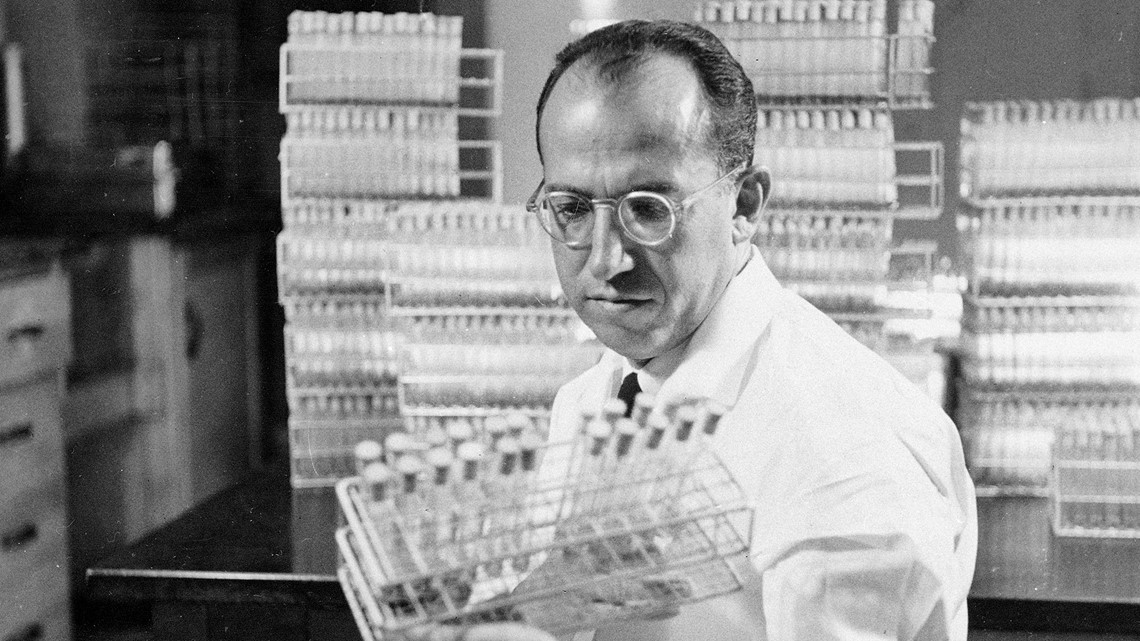Jonas Salk announces polio vaccine this week in history | wusa9.com