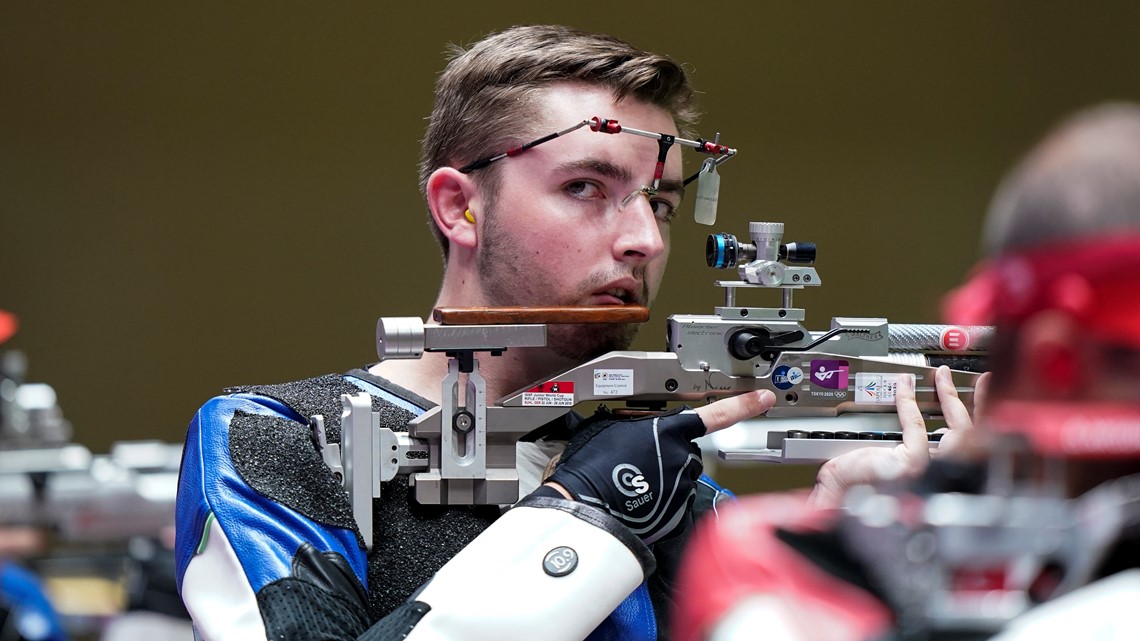 William Shaner wins US gold in air rifle at Tokyo Olympics | wusa9.com