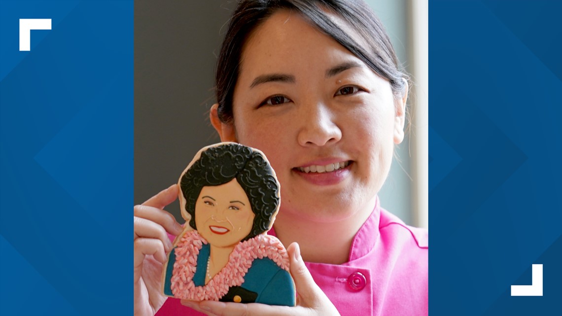 Artist makes cookie portraits of famous Asian Americans | wusa9.com