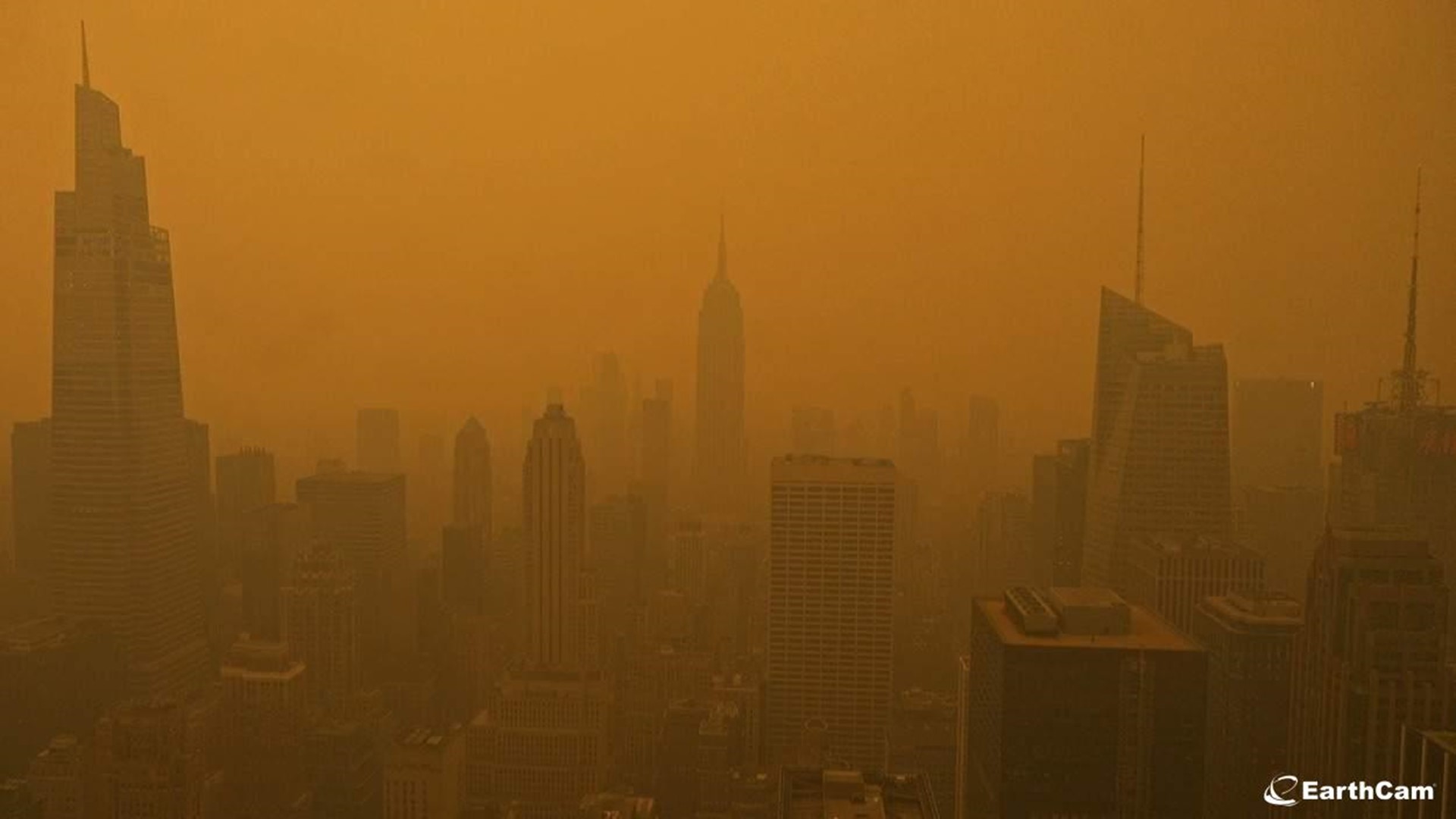Photos: Wildfire smoke engulfs NYC in orange haze | wusa9.com