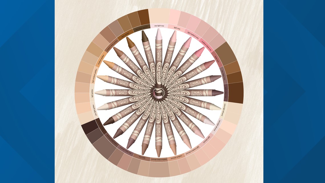 Crayola's 'Colors of the World' line represents 40 skin tones | wusa9.com