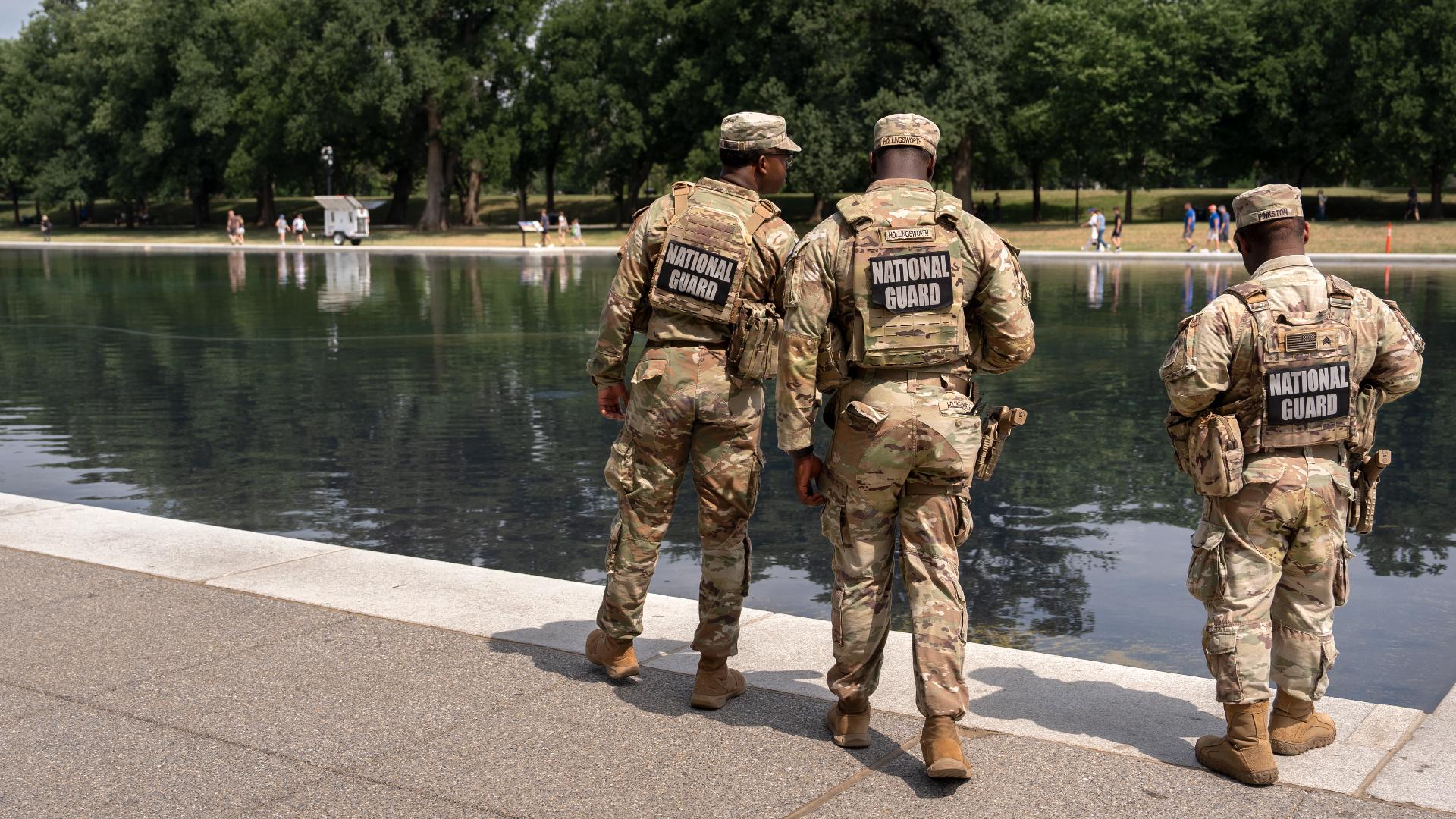 President Trump blames vandals for damage at Reflecting Pool, says 6 ...