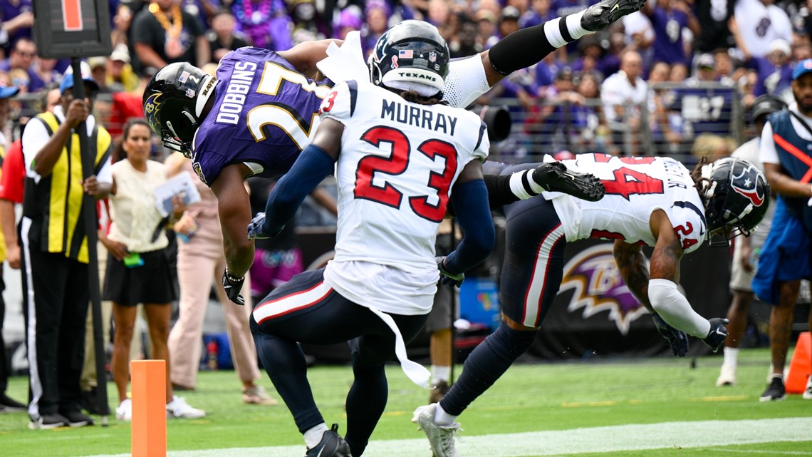 Ravens running back out for the season with torn Achilles tendon ...