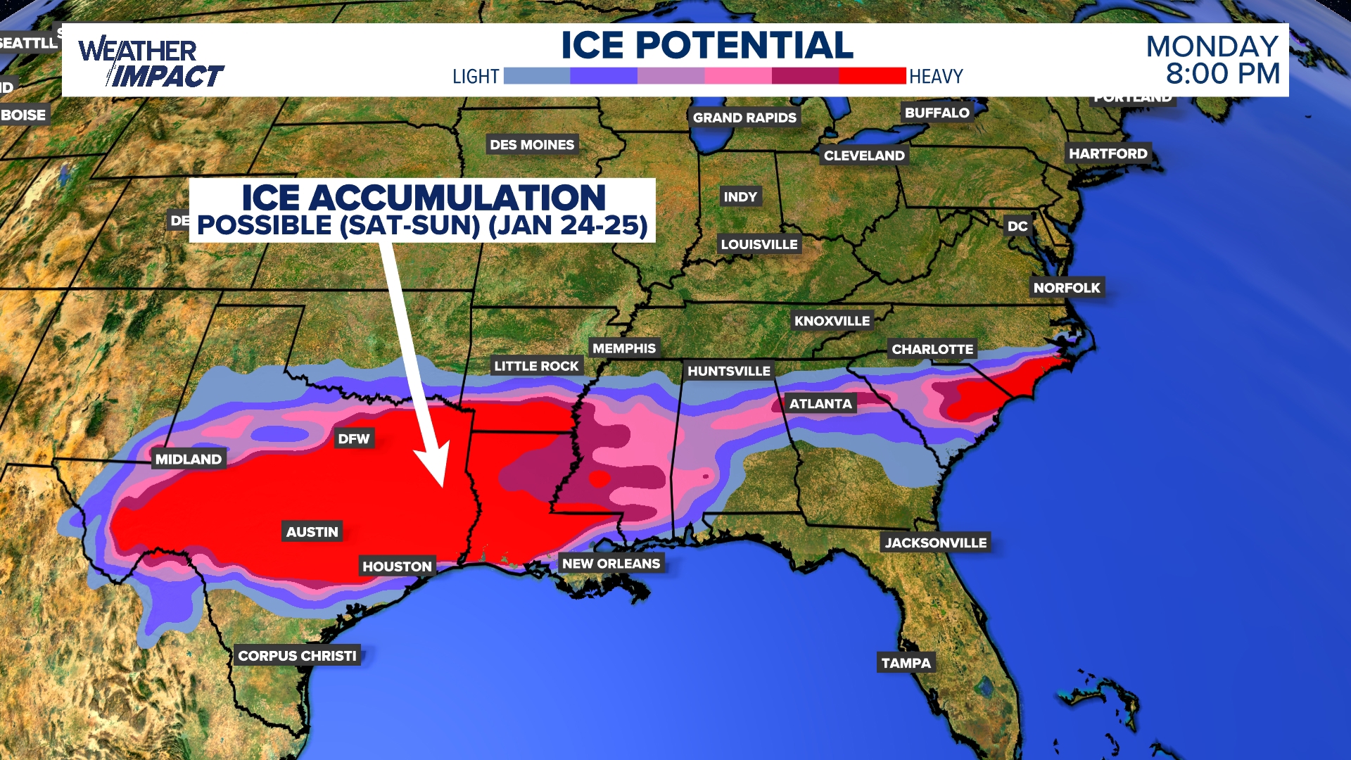 From cold rain to ice: Arctic blast forecast to bring rare winter ...