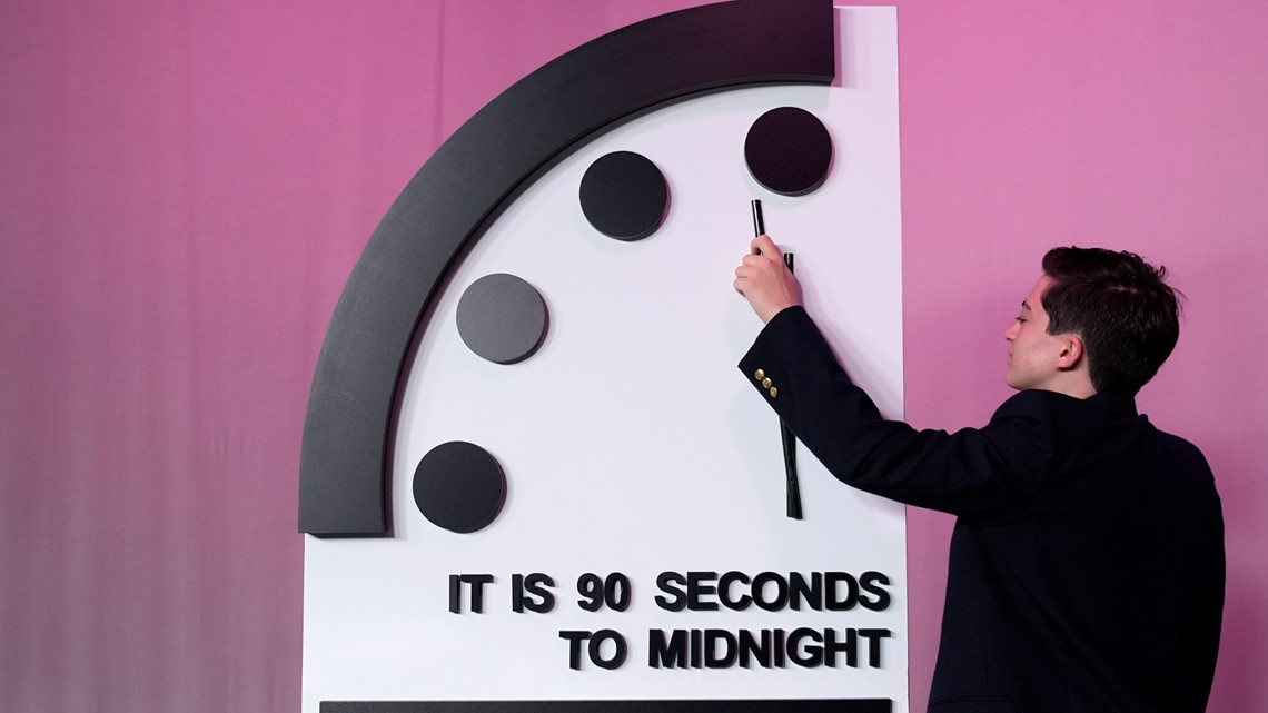 Doomsday Clock 2024: Clock remains at 90 seconds to midnight | wusa9.com
