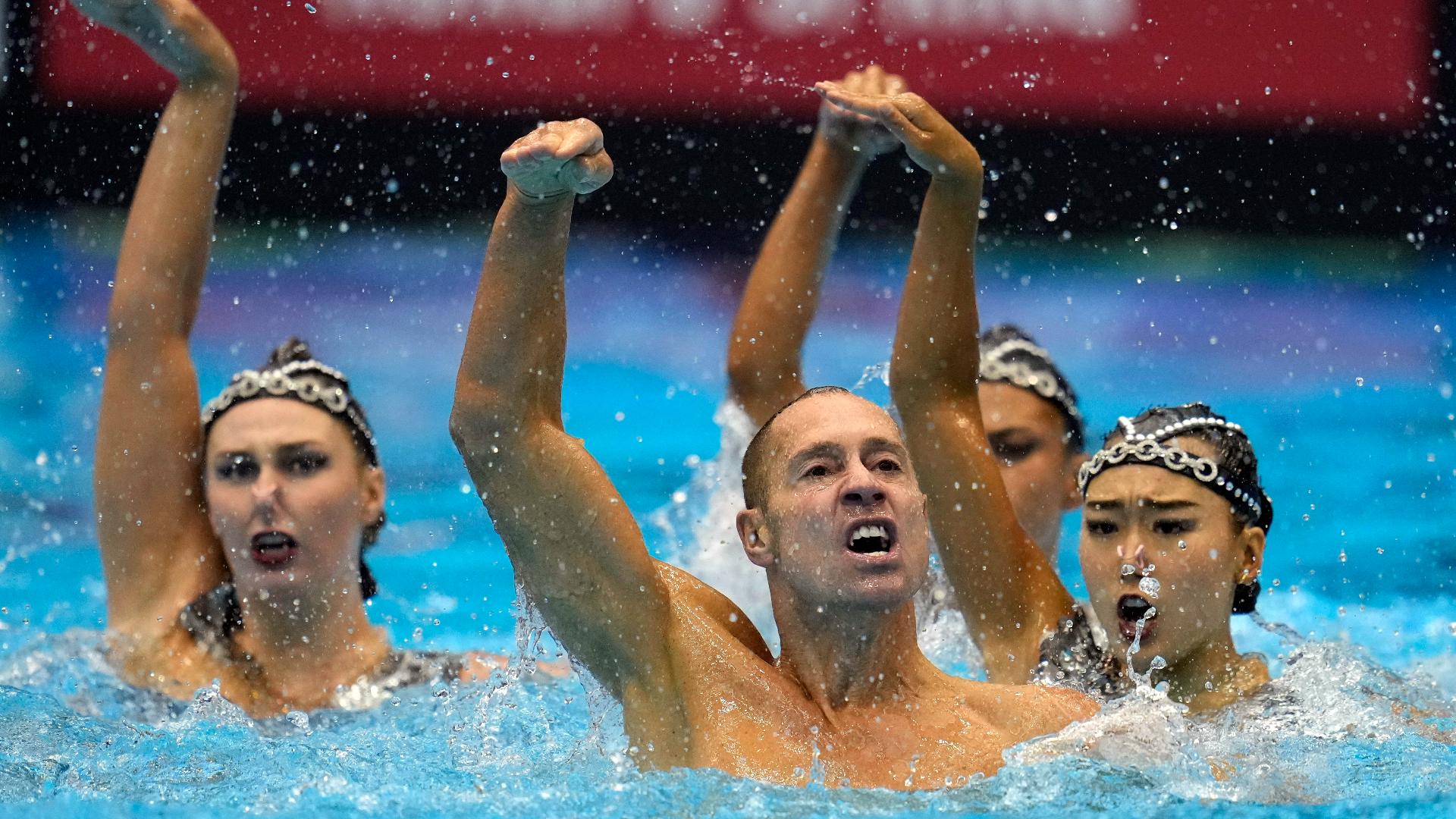 Artistic swimming: Bill May could be sport's 1st male Olympian | wusa9.com