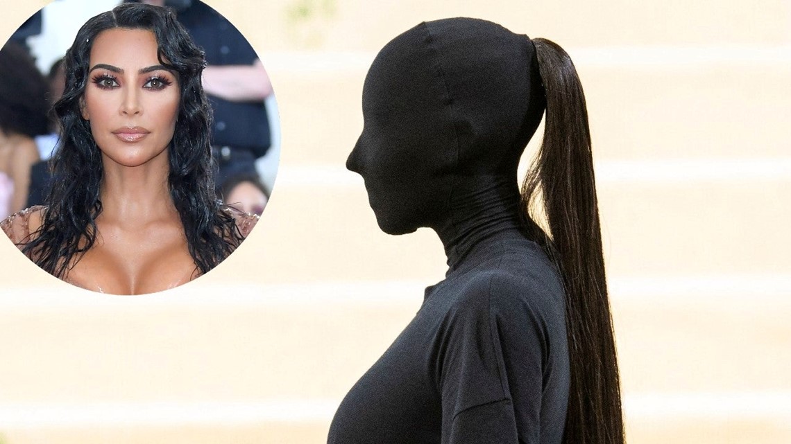 Kim Kardashian Wears Full Glam Makeup Under Her Face-Covering Mask at ...