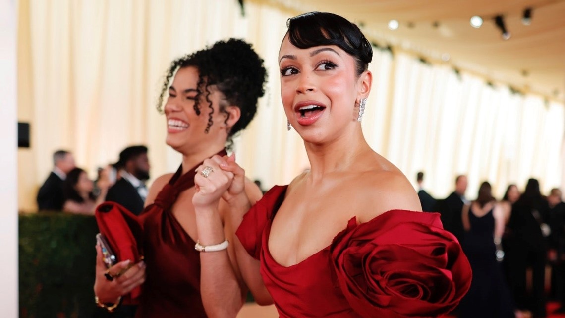 Liza Koshy Falls on the Oscars Red Carpet -- But Recovers Like a Champ ...