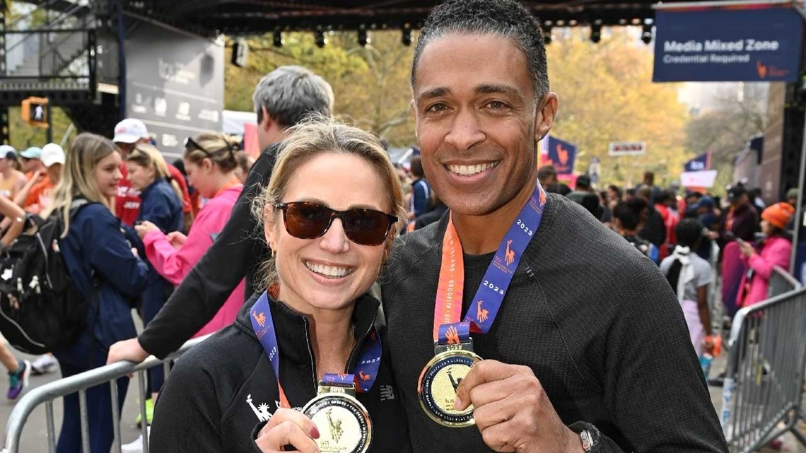 Amy Robach, T.J. Holmes and More Celebs Complete 2023 NYC Marathon: See ...