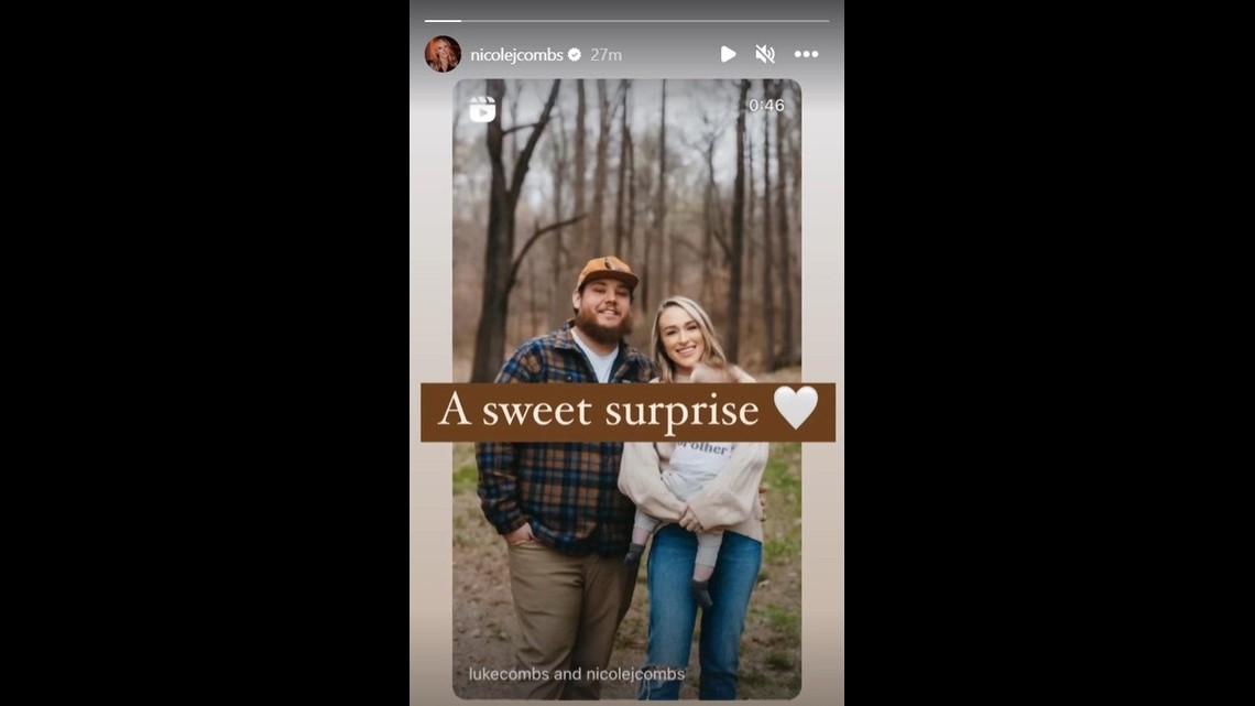Luke Combs and Wife Nicole Expecting Baby No. 2 | wusa9.com