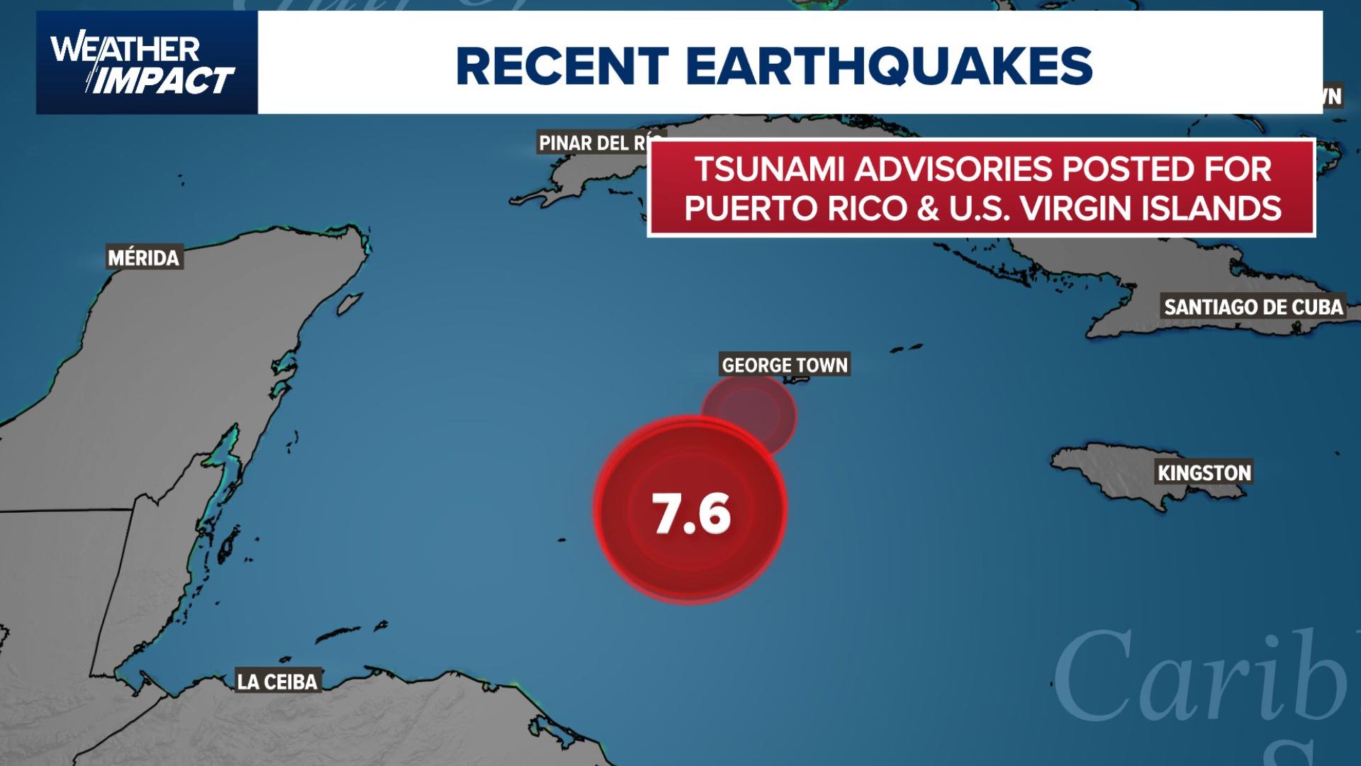 Cayman Islands earthquake: 7.6 magnitude shakes Caribbean Sea | wusa9.com