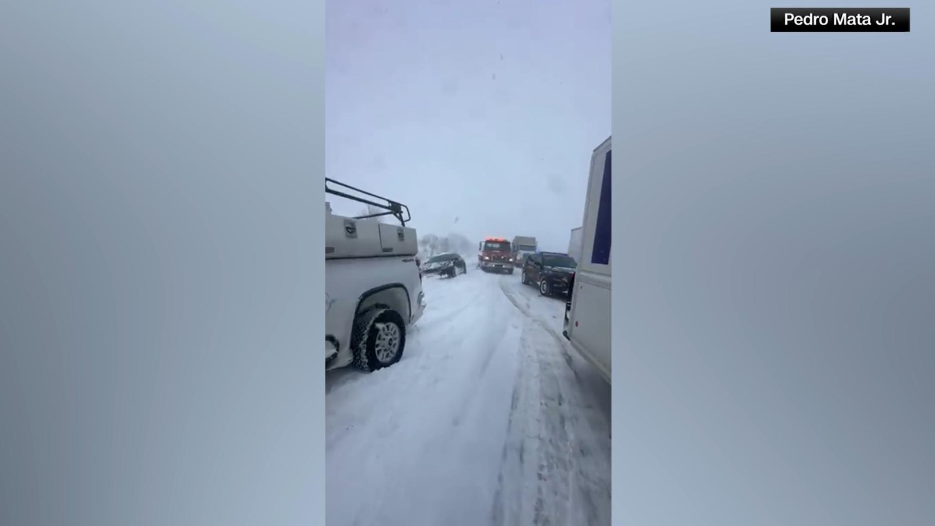 100-car pileup in Michigan traps drivers in whiteout conditions | wusa9.com