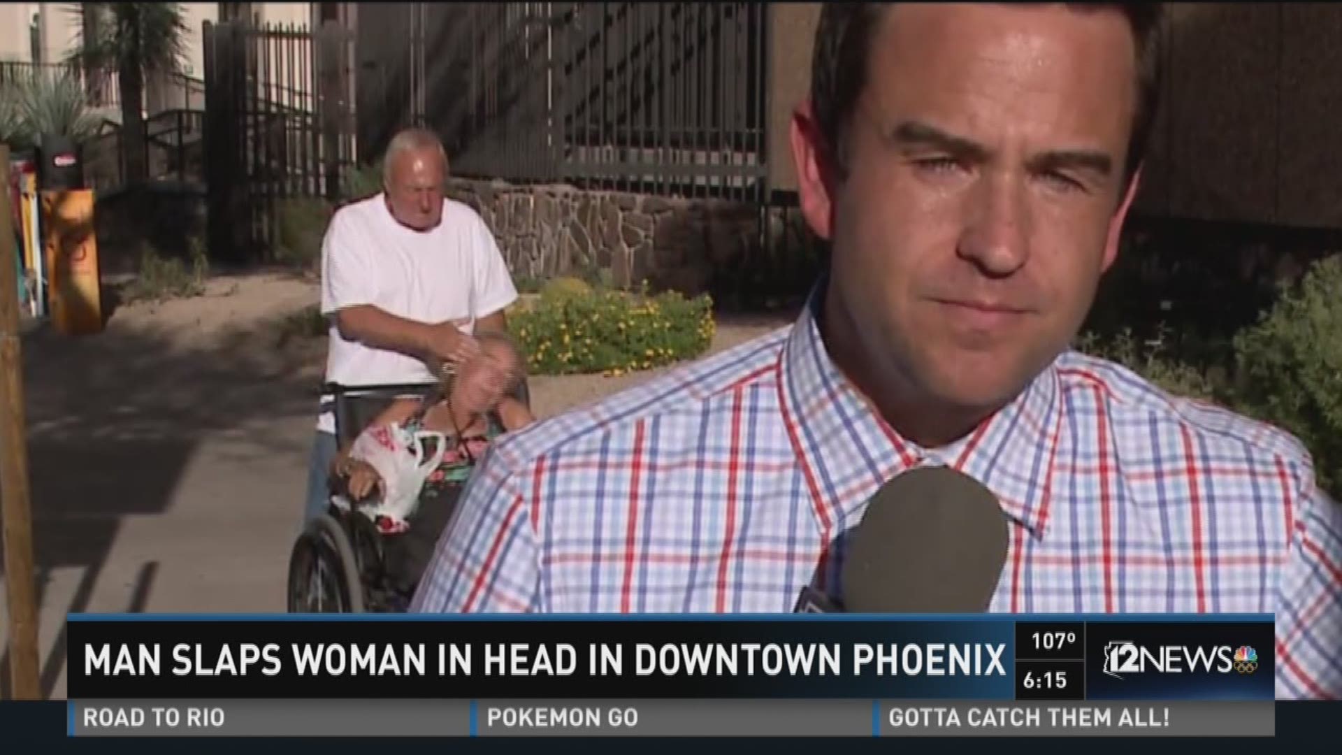 Man hits woman in wheelchair during live report | wusa9.com