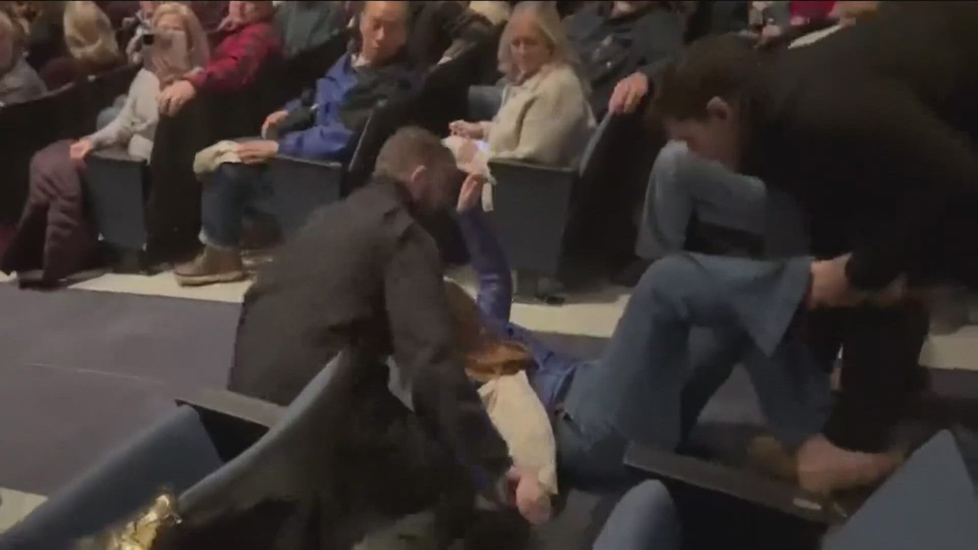 Six charged in Idaho town hall incident where woman was forcefully ...