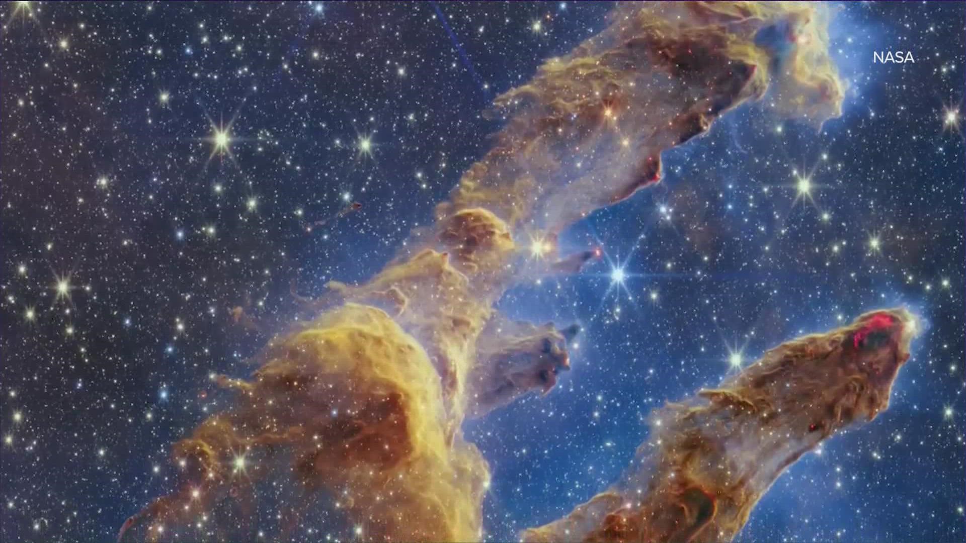 NASA Webb telescope captures new image of Pillars of Creation | wusa9.com