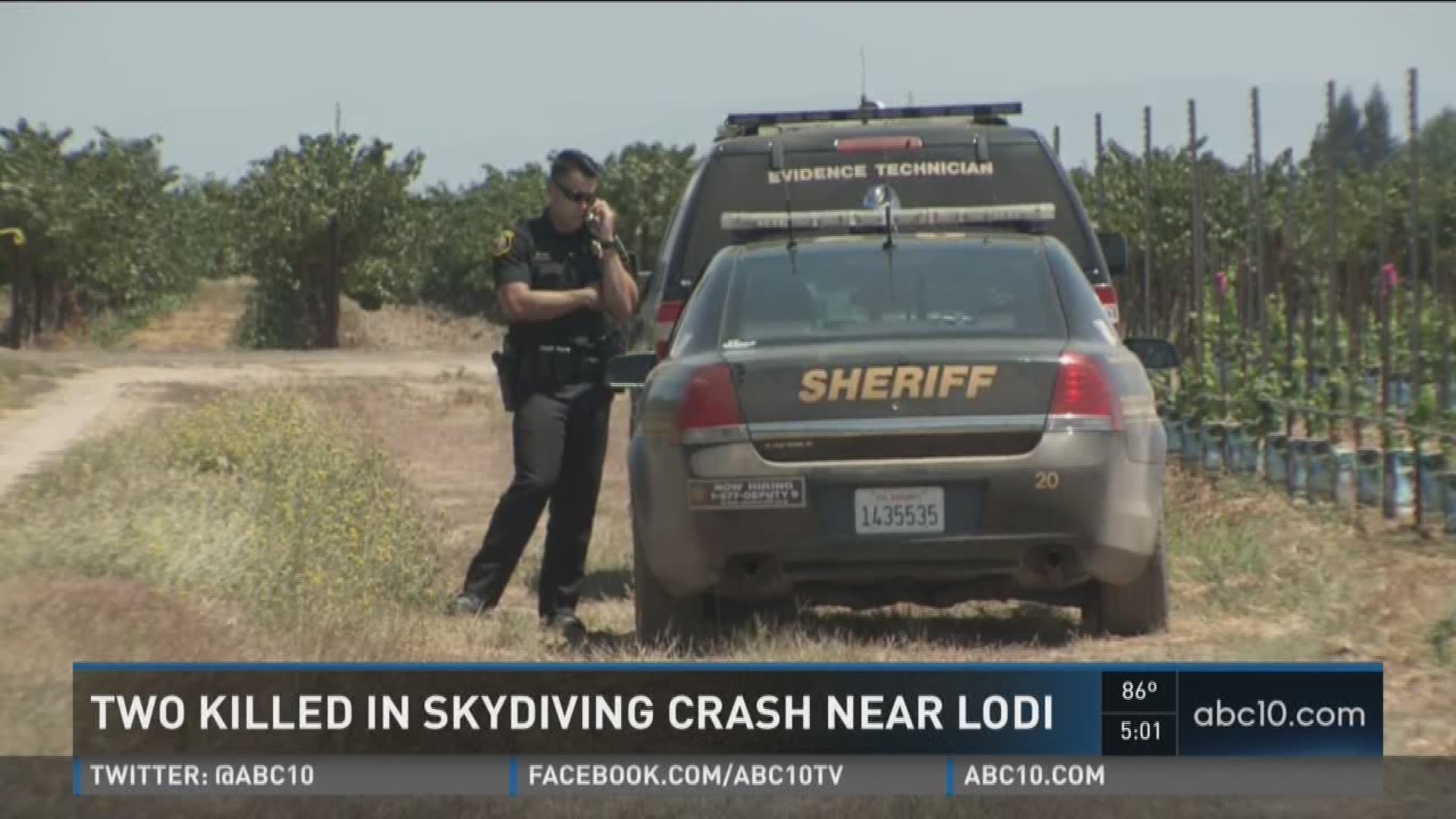 Sheriff: Two killed in skydiving accident near Lodi | wusa9.com