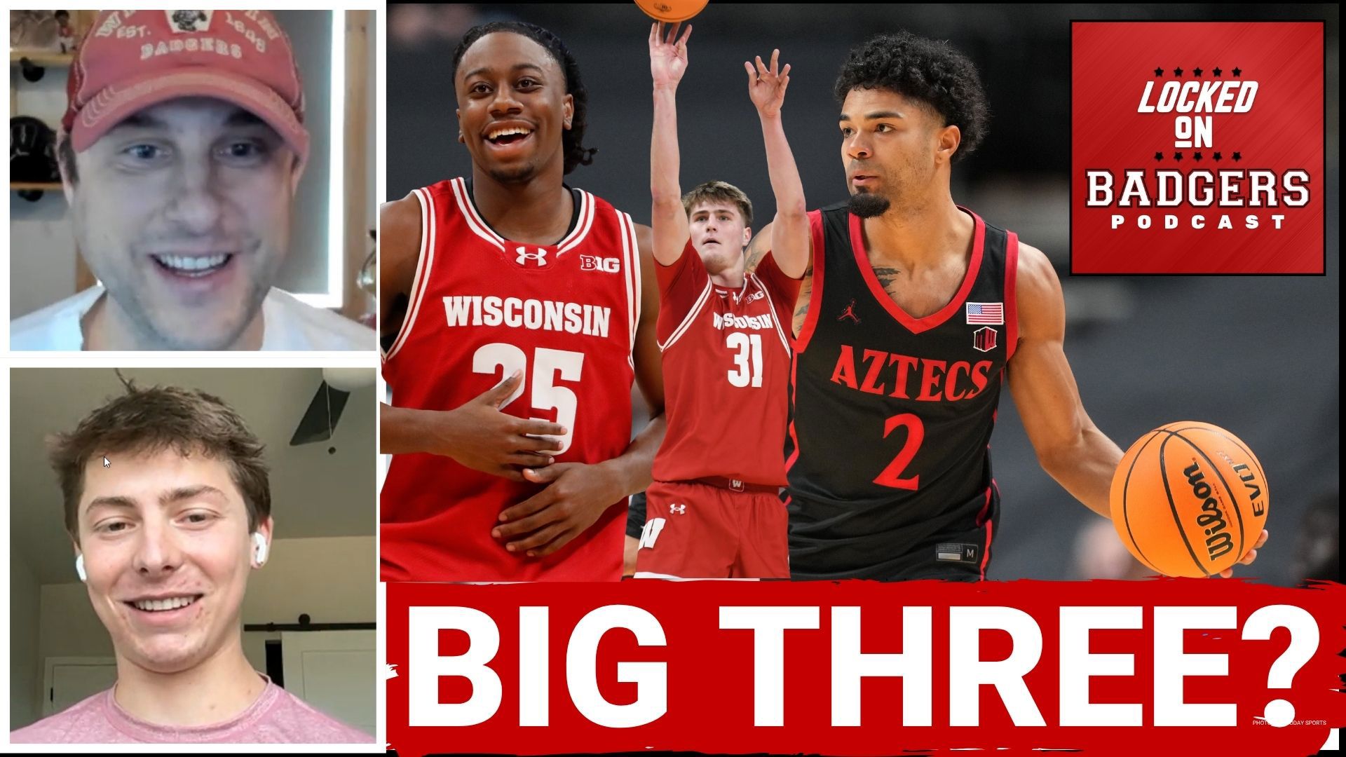 BIG THREE ! Badgers basketball STAR POWER with Nolan Winter, John Blackwell and Nick Boyd ...