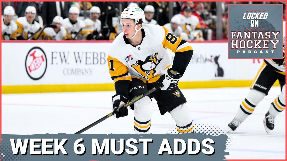 12 Players You NEED To Add For Week 6 Fantasy Hockey Matchups: Kindel ...