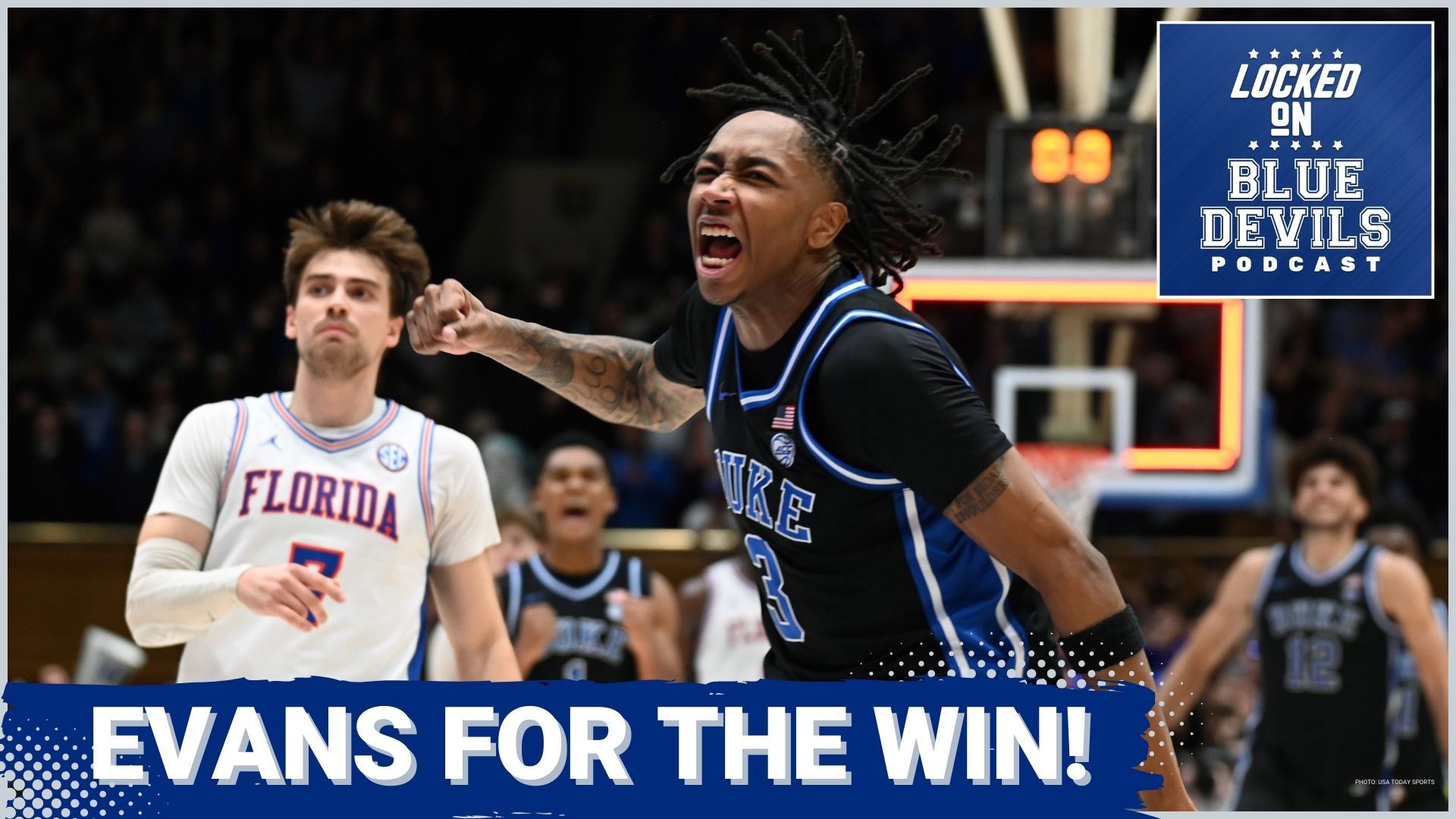 CLUTCH: Duke, Isaiah Evans DELIVERS Last-Second Victory Over Florida ...