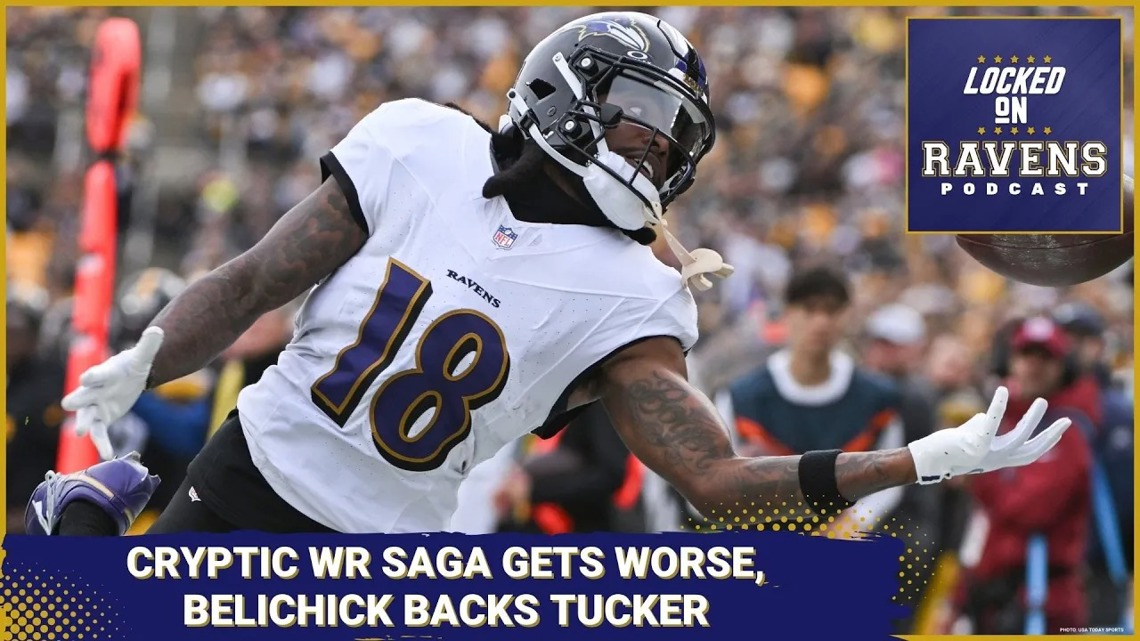 Baltimore Ravens cryptic WR saga worsens as John Harbaugh speaks, Bill Belichick backs Justin ...