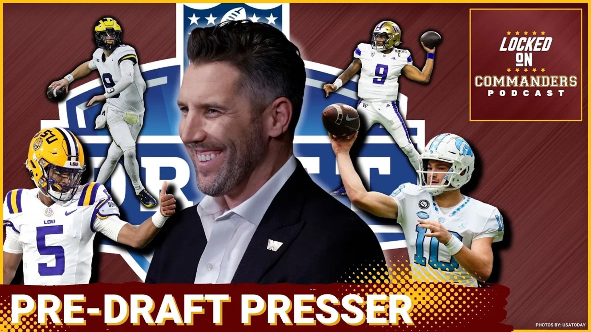 Washington Commanders Quarterback Visits and NFL Draft with General Manager Adam Peters | wusa9.com