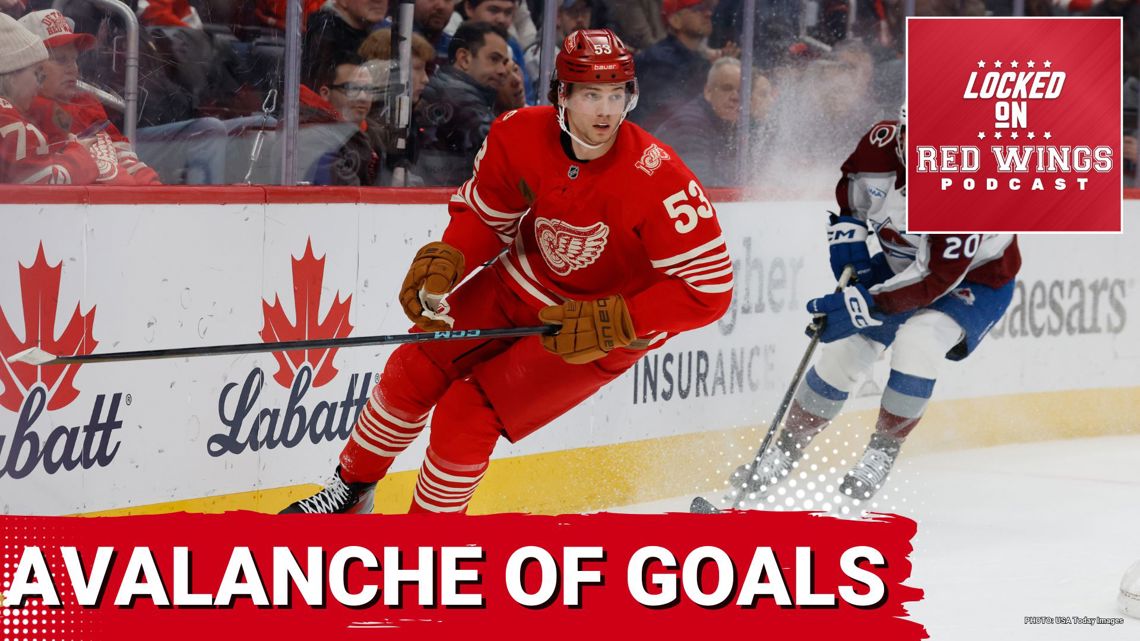 Red Wings face an AVALANCHE of goals, as Detroit is shutout against ...