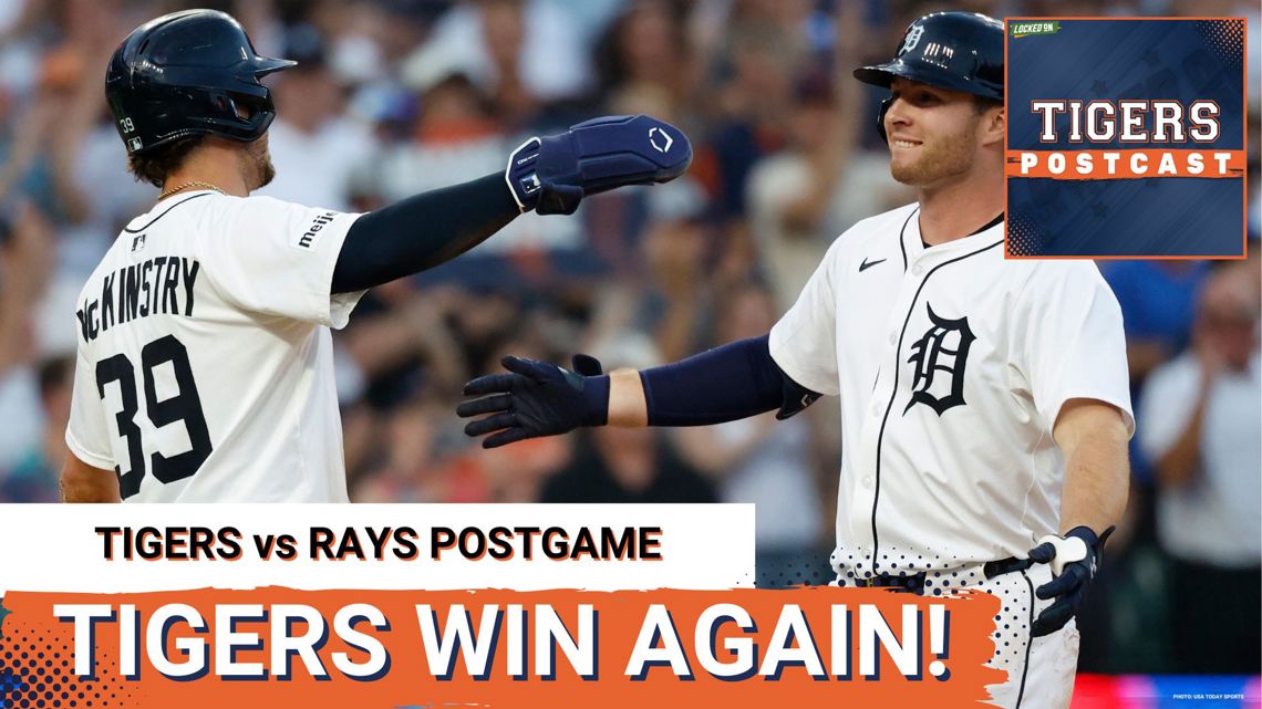TIGERS POSTCAST: 5 WINS IN-A-ROW! Detroit Tigers BEAT Tampa Bay Rays ...