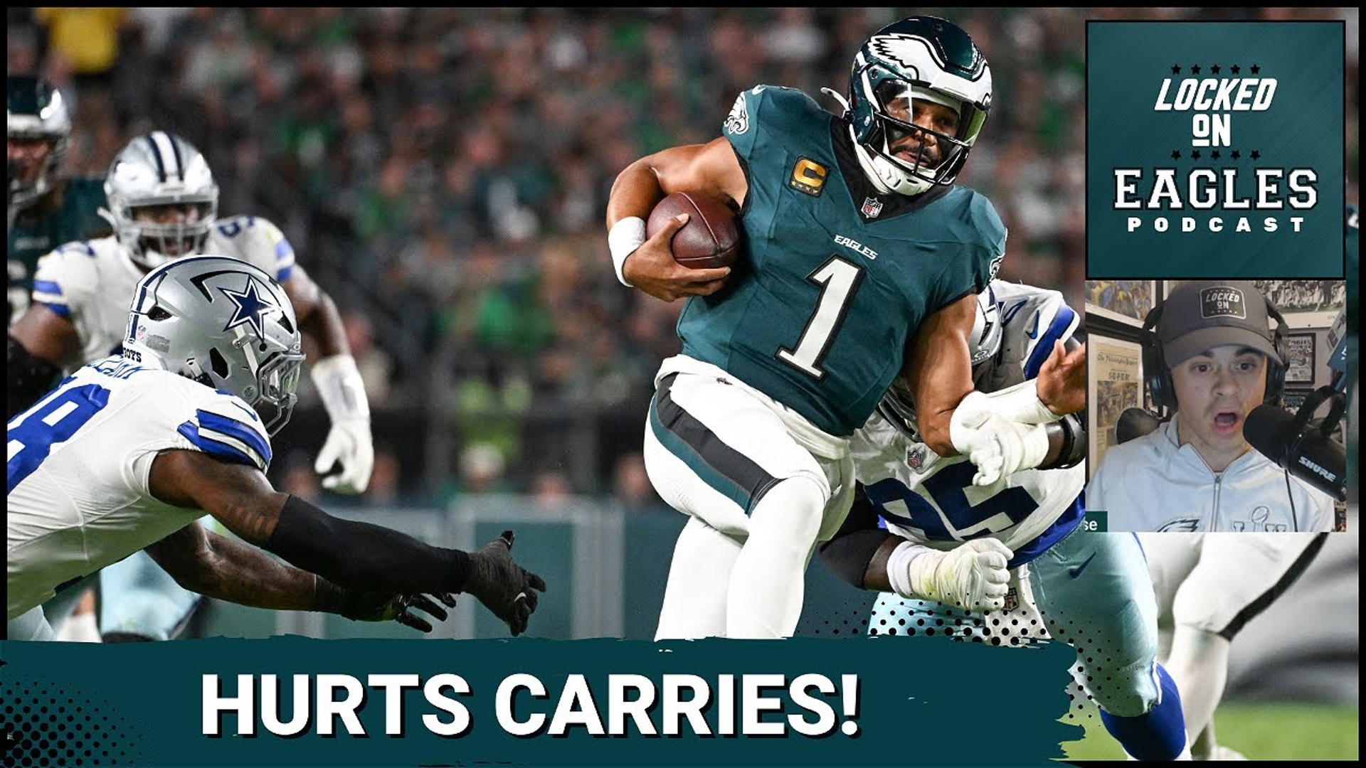 HURTS CARRIES: Jalen Hurts ELITE PLAY leads the Philadelphia Eagles to a win over Dallas ...