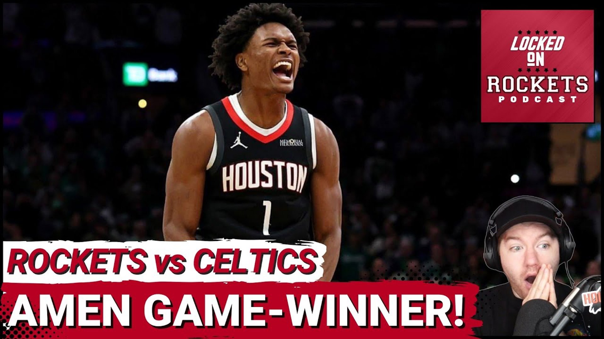 Amen Thompson GAME-WINNER & Dillon Brooks TEN THREES Gives Houston ...