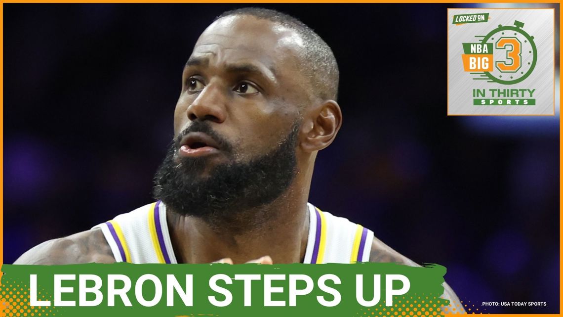 LeBron LEADS LAKERS To Win Over 76ers In Philly | The Big 3 in 30 NBA ...