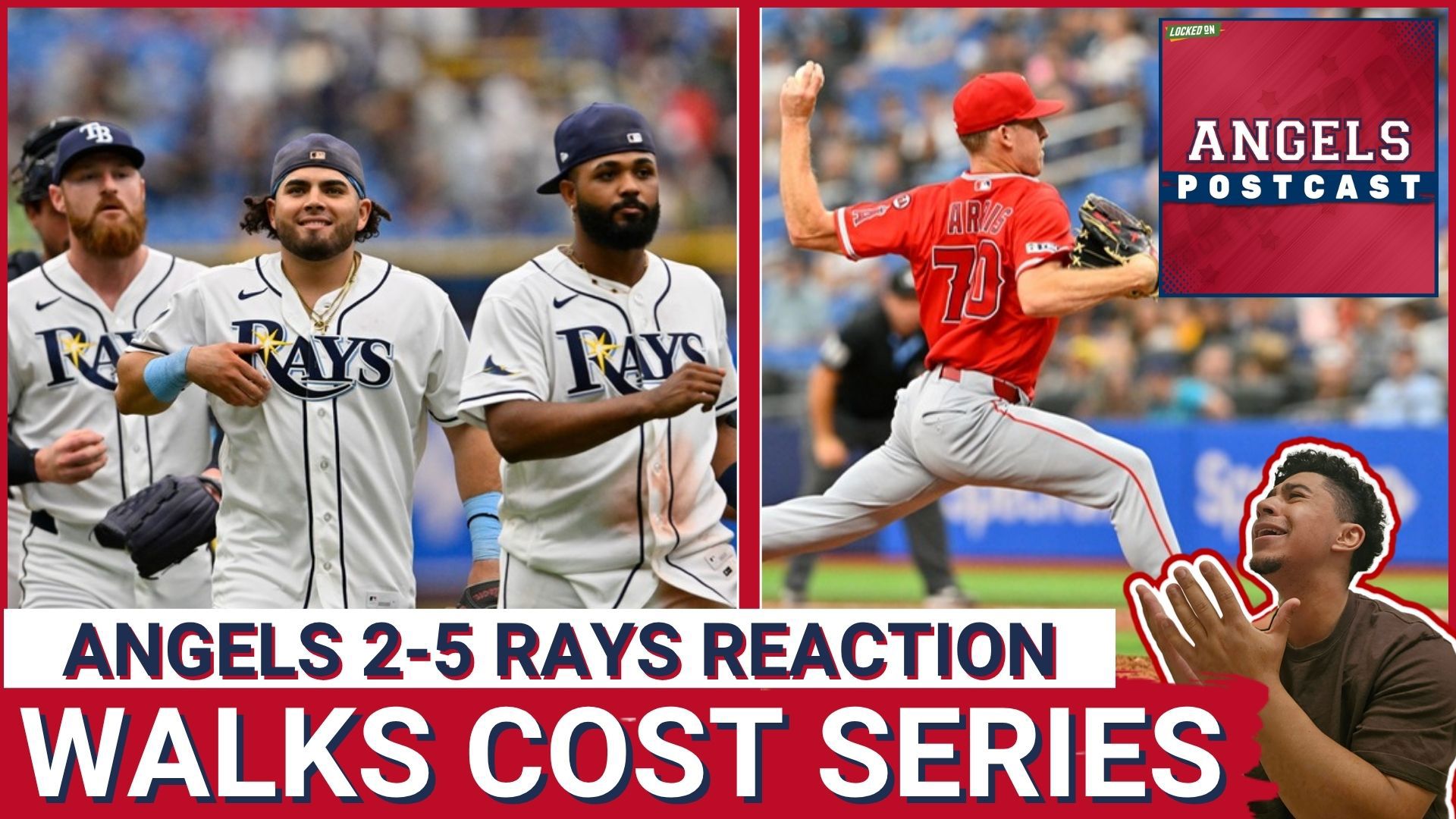 ANGELS POSTCAST: Jack Kochanowicz and bullpen WALK 9 Rays batters ...