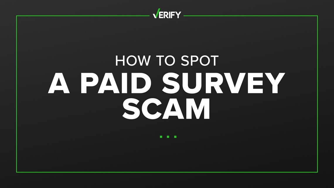 Tips to help spot a paid survey scam | wusa9.com