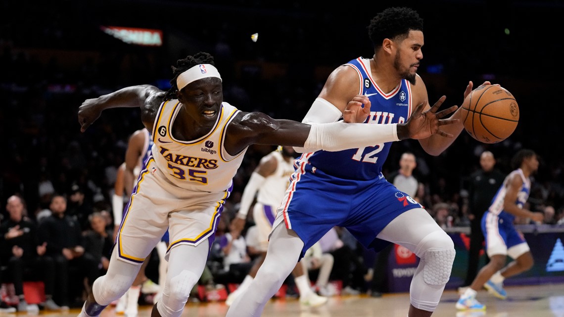 LeBron hits 38K, but Embiid leads 76ers past Lakers 113-112 | wusa9.com