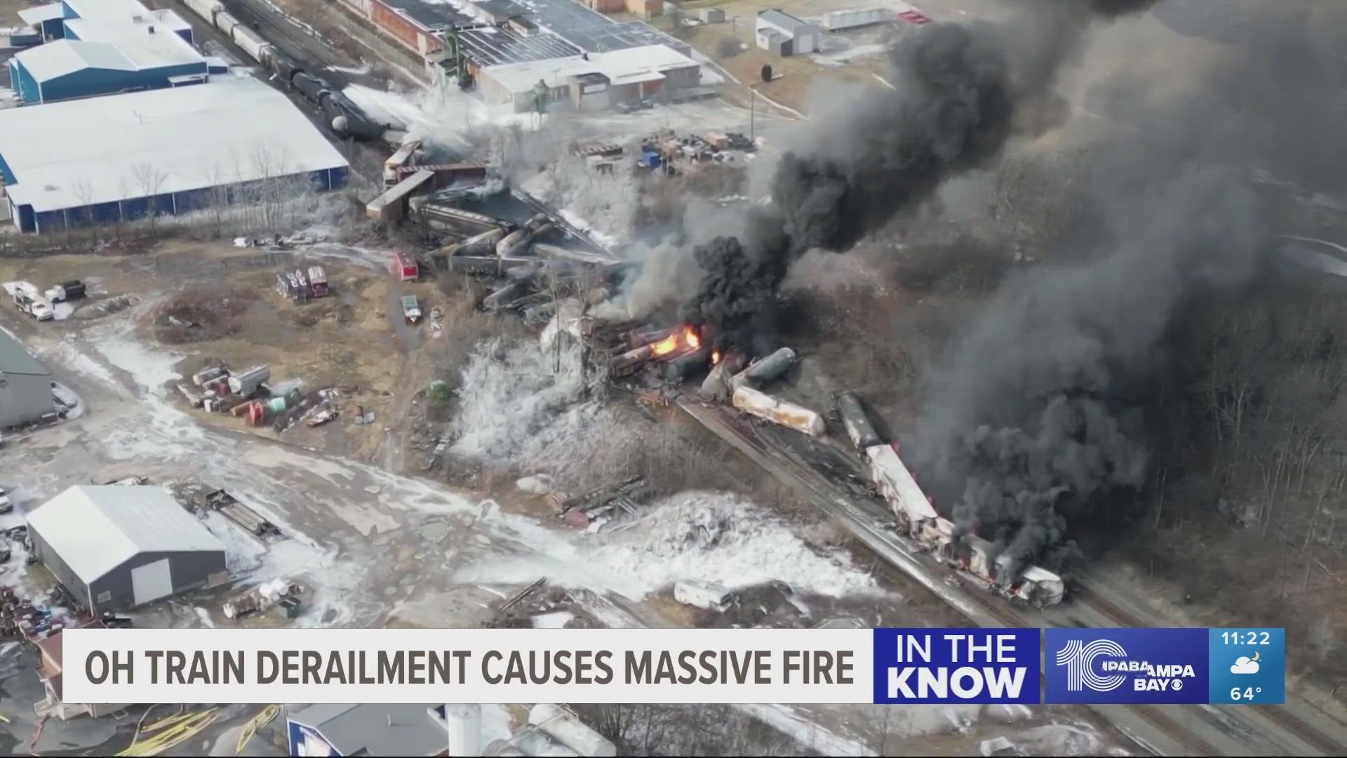 Ohio train derailment: Release of toxic chemicals begins | wusa9.com