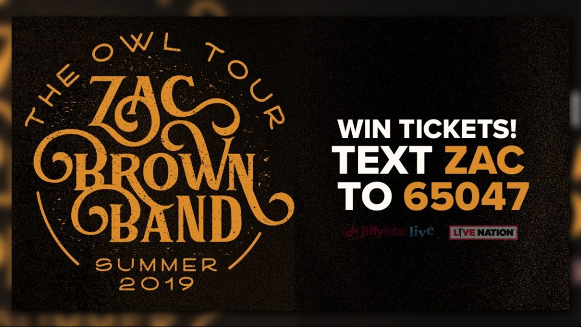 Win tickets to see Zac Brown Band at Jiffy Lube Live | wusa9.com