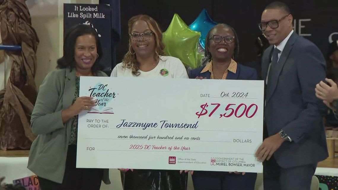 Jazzmyne Townsend named 2025 DC Teacher of the Year | wusa9.com
