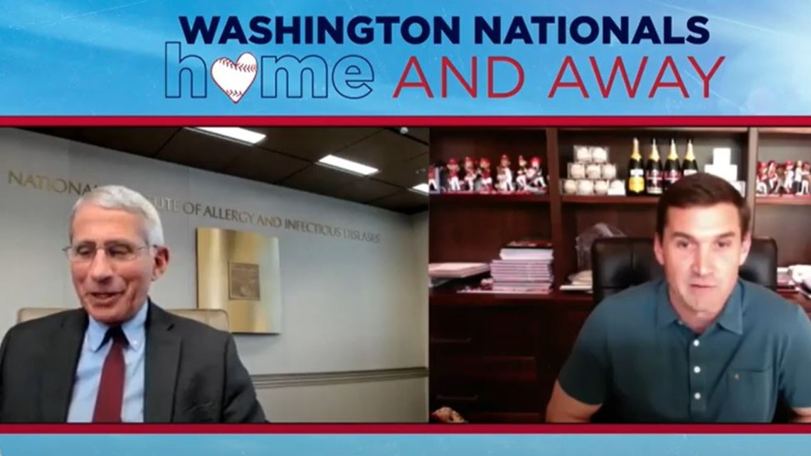 Dr. Anthony Fauci first pitch at Nationals opening game | wusa9.com