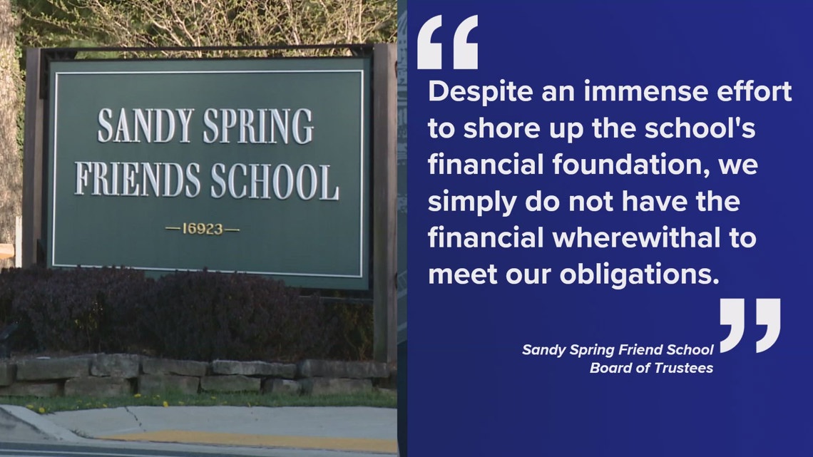 Parents raise $9M to save Sandy Spring Friends School, but the outcome ...