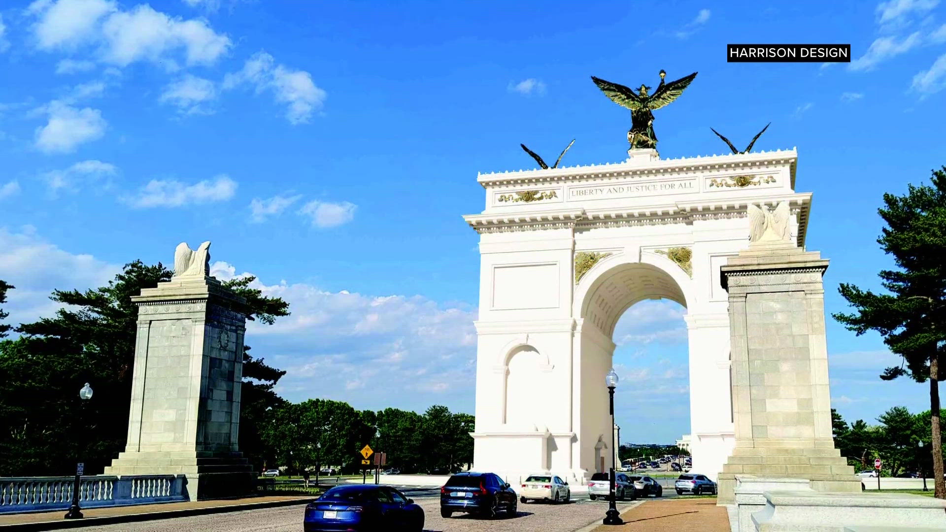 Trump's triumphal arch design for DC advances amid public and legal ...