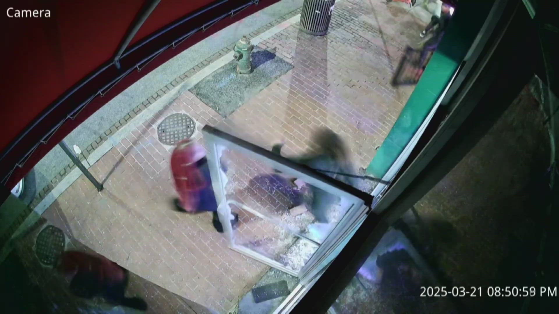 Police arrest customers accused of throwing bricks through windows over ...