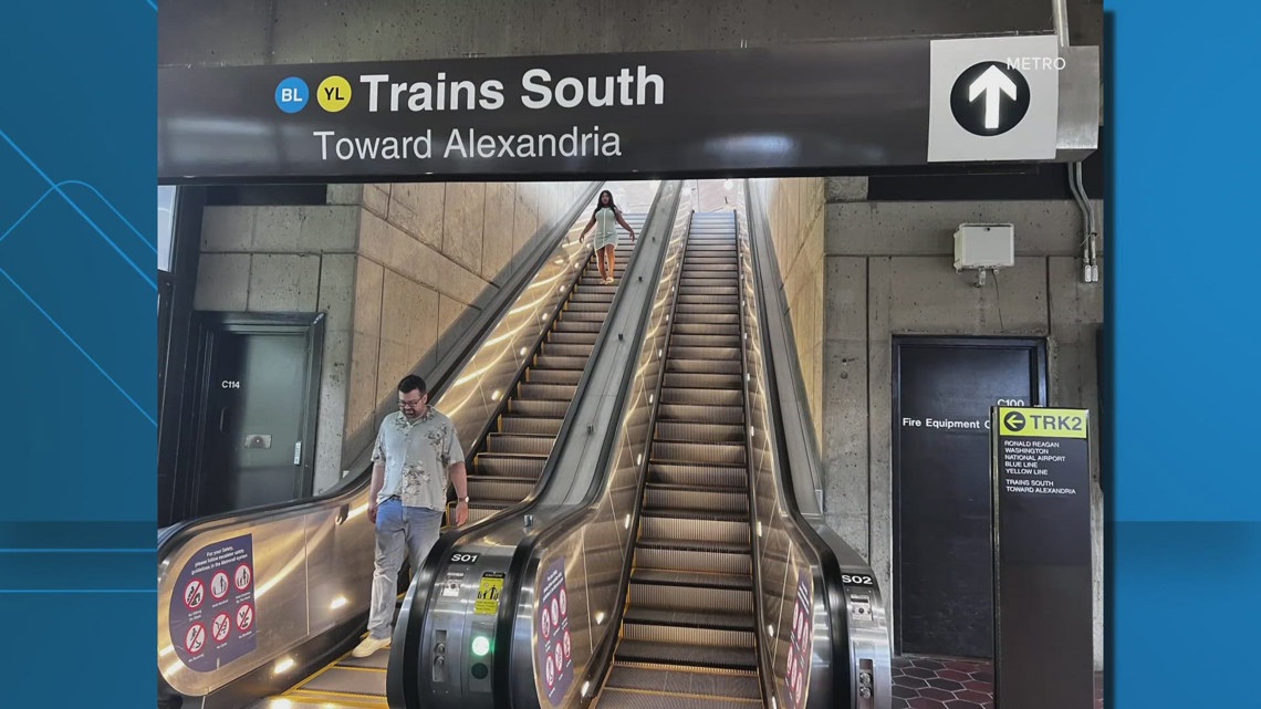 Metro escalator replacement project wraps up | wusa9.com
