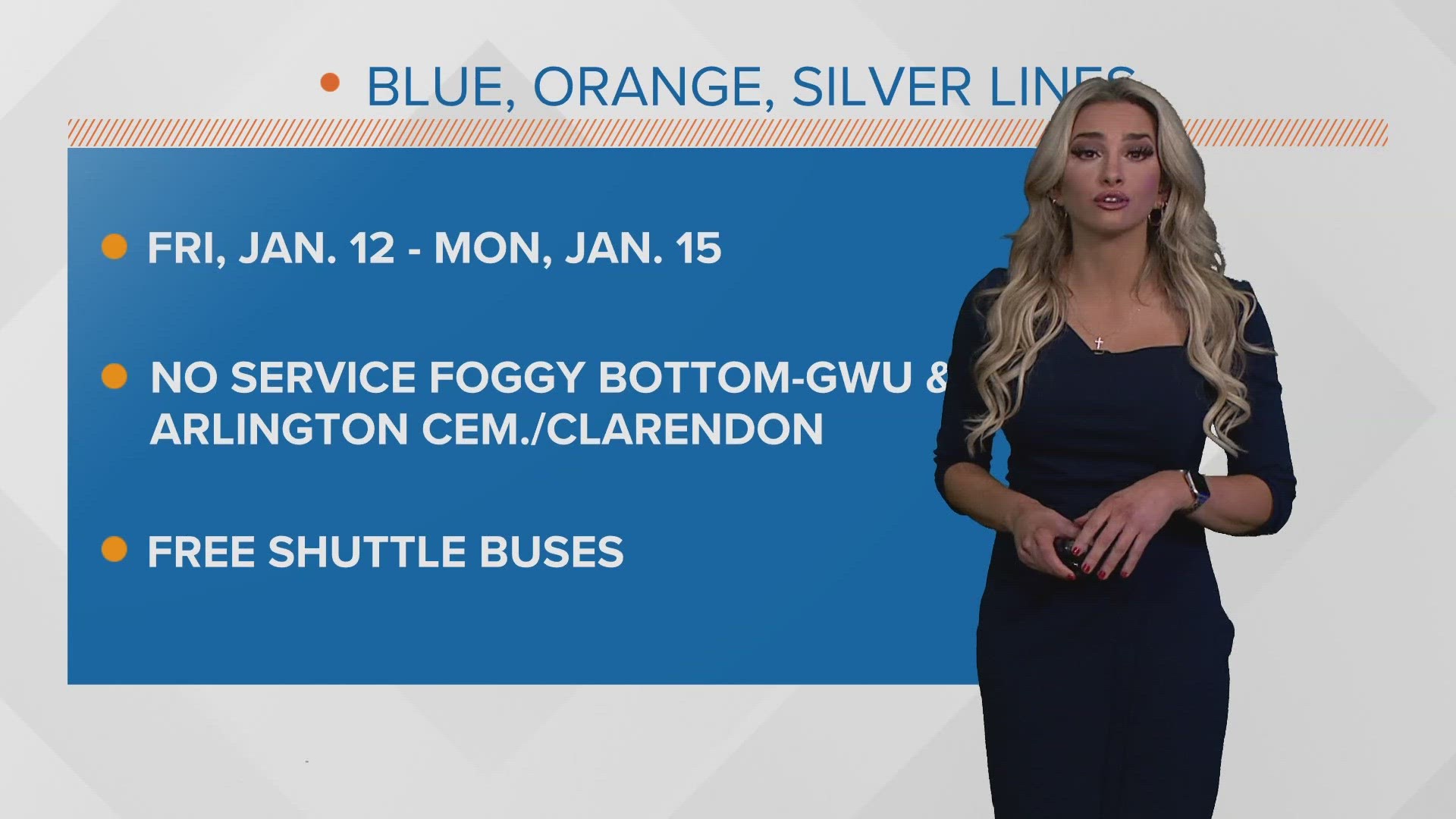 Metro changes for MLK weekend | wusa9.com