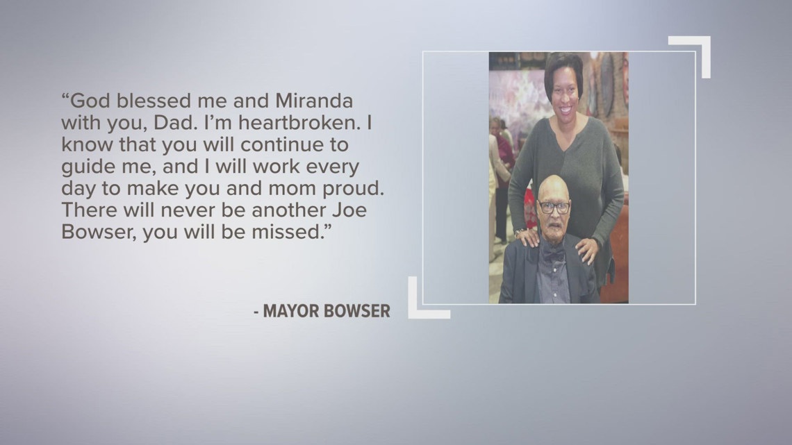 'My first example of a public servant' | Mayor Bowser announces passing ...