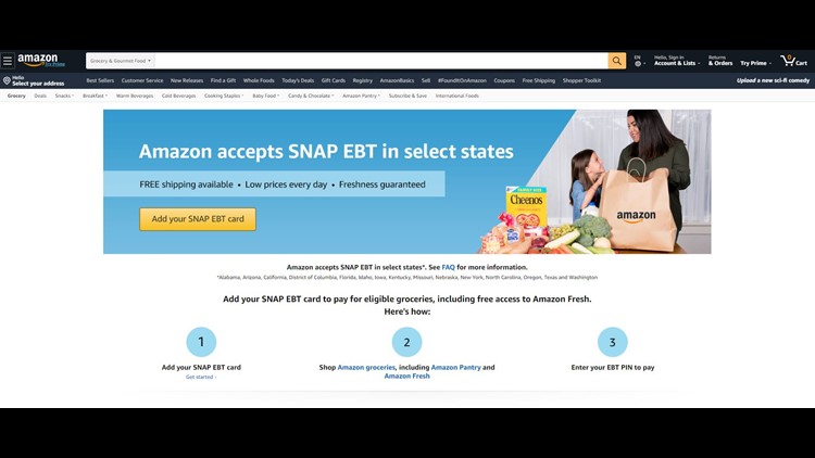 DC food stamp beneficiaries can buy groceries online | wusa9.com
