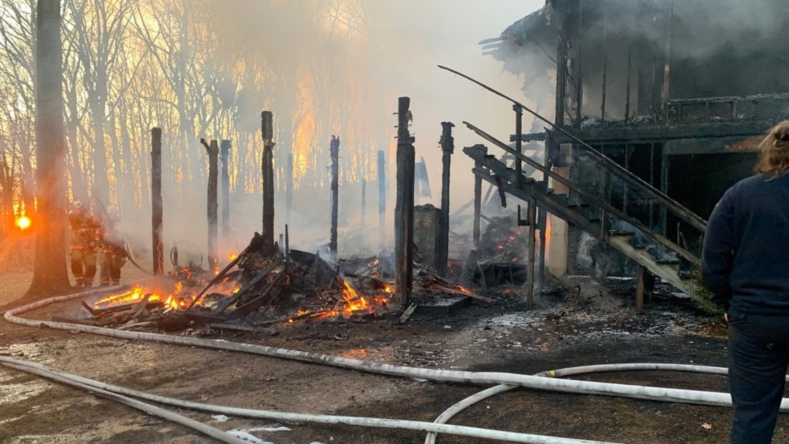 Multi-level house fire breaks out in Frederick, Virginia | wusa9.com