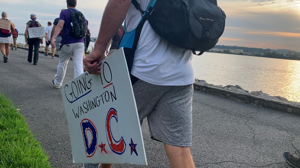 Faith leaders walk more than a 100 miles for racial justice | wusa9.com